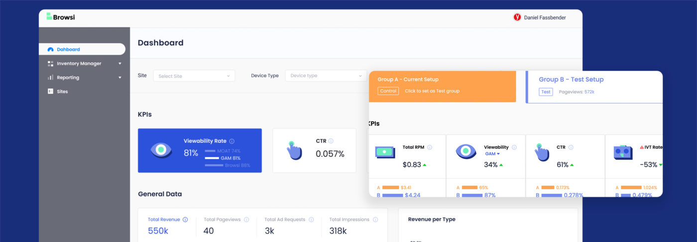 The New Browsi Console Full Control and Transparency - Browsi